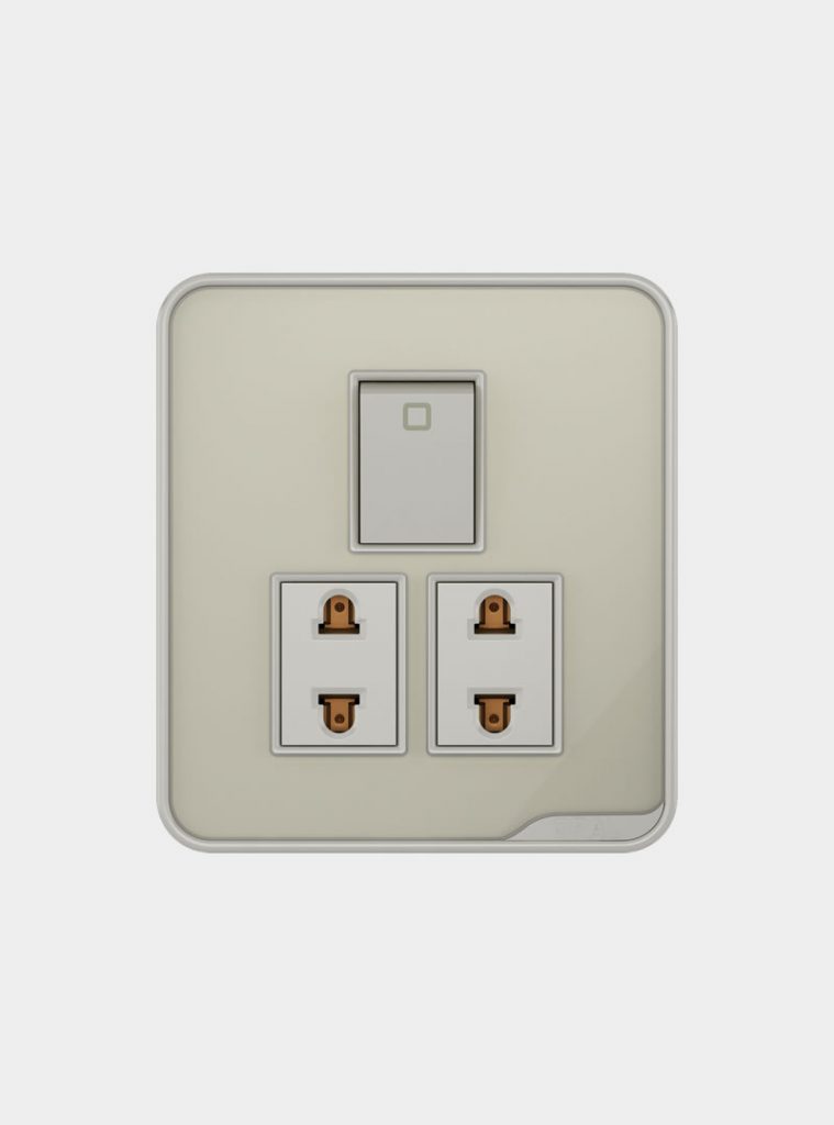 1 Switch + 2 Sockets – OPAL ELECTRIC