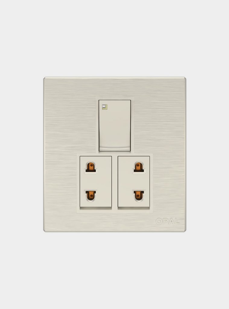 1 Switch + 2 Sockets – OPAL ELECTRIC