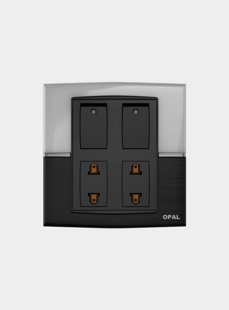 2 Switches + 2 Sockets – OPAL ELECTRIC