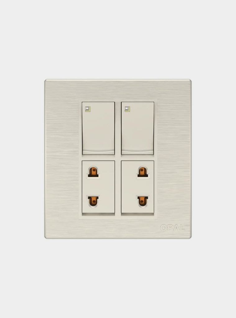2 Switches + 2 Sockets – OPAL ELECTRIC