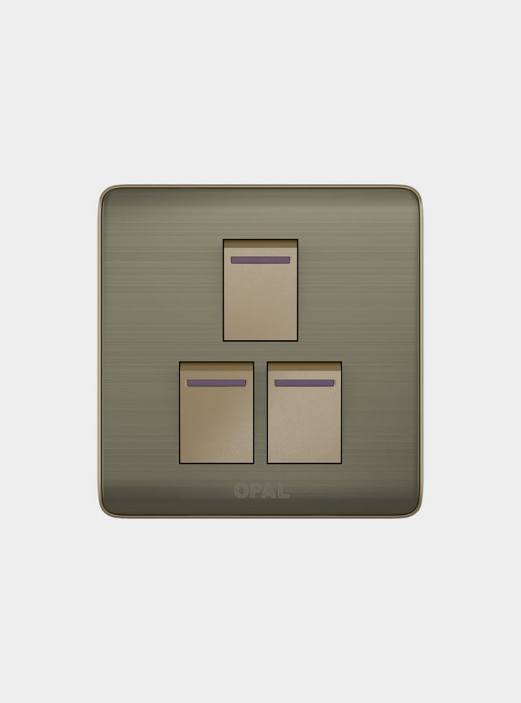 3 Gang Switch – OPAL ELECTRIC