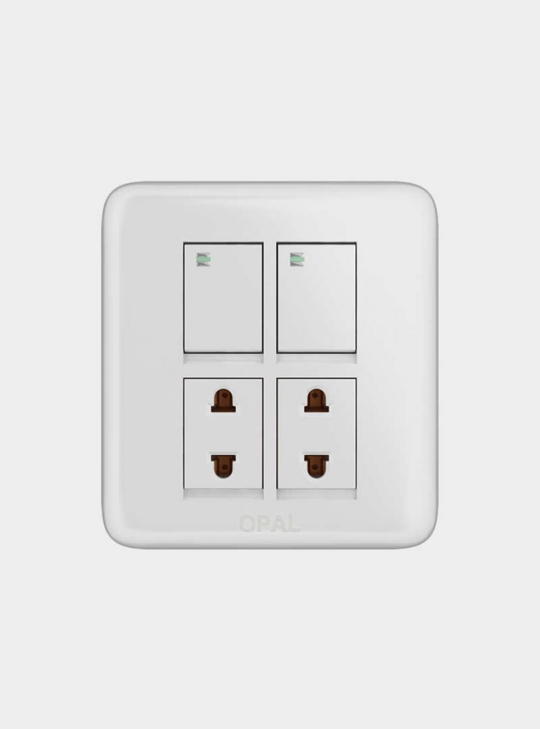 2 Switches + 2 Sockets – OPAL ELECTRIC
