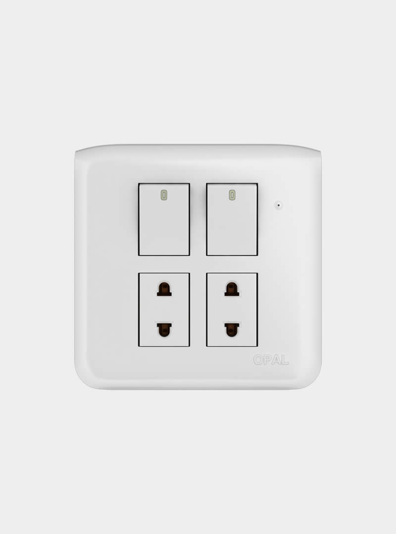 2 Switches + 2 Sockets – OPAL ELECTRIC